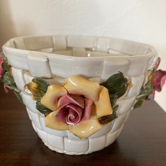 Accents | Made In Italy Ceramic Flower Planter | Poshmark